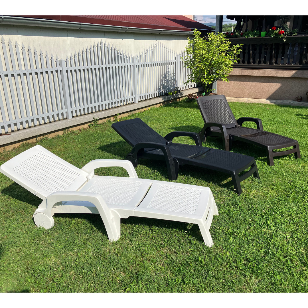 Ležaljka Miami - SKLOPIVA - boja: siva - Terezza