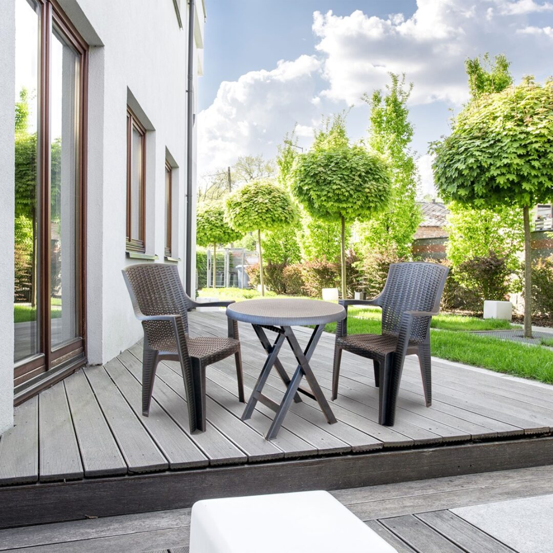 Baštenska stolica Amelia - antracit - Terezza