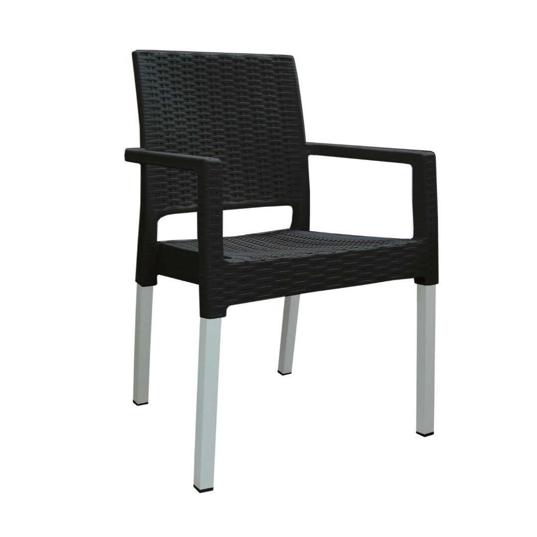 Baštenska stolica Ratan Lux - antracit - Terezza